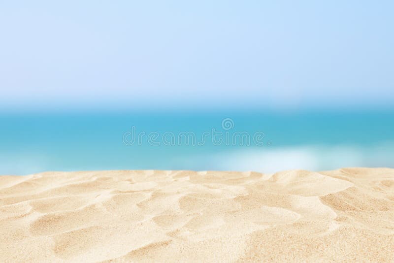 Empty Dry Sand Land Near the Sea in the Evening Stock Image - Image of ...
