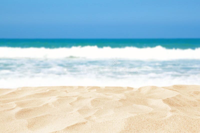 Empty Dry Sand Land Near the Sea in the Evening Stock Image - Image of ...