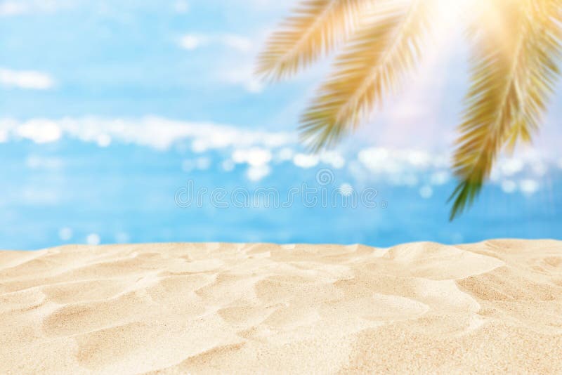Empty Dry Sand Land Near the Sea in the Evening Stock Image - Image of ...