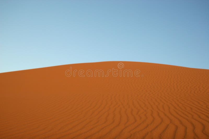 Empty Sand Dune in the Desert Stock Image - Image of peaceful, national ...