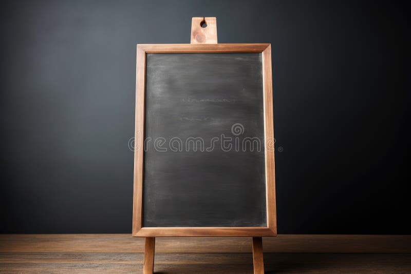 Empty Sandwich Board for a Menu and a Chalk Drawing Stock Illustration ...