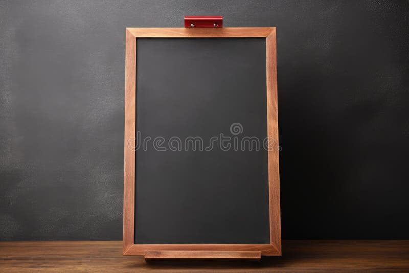 Empty Sandwich Board for a Menu and a Chalk Drawing Stock Illustration ...