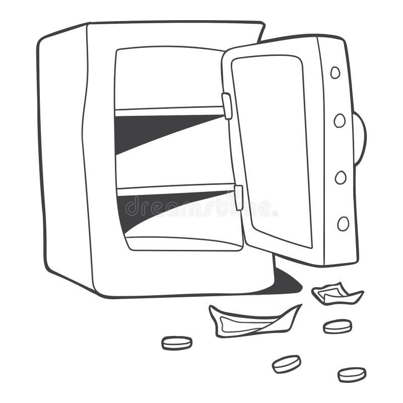 Empty the save stock vector. Illustration of coin, logo - 259939309