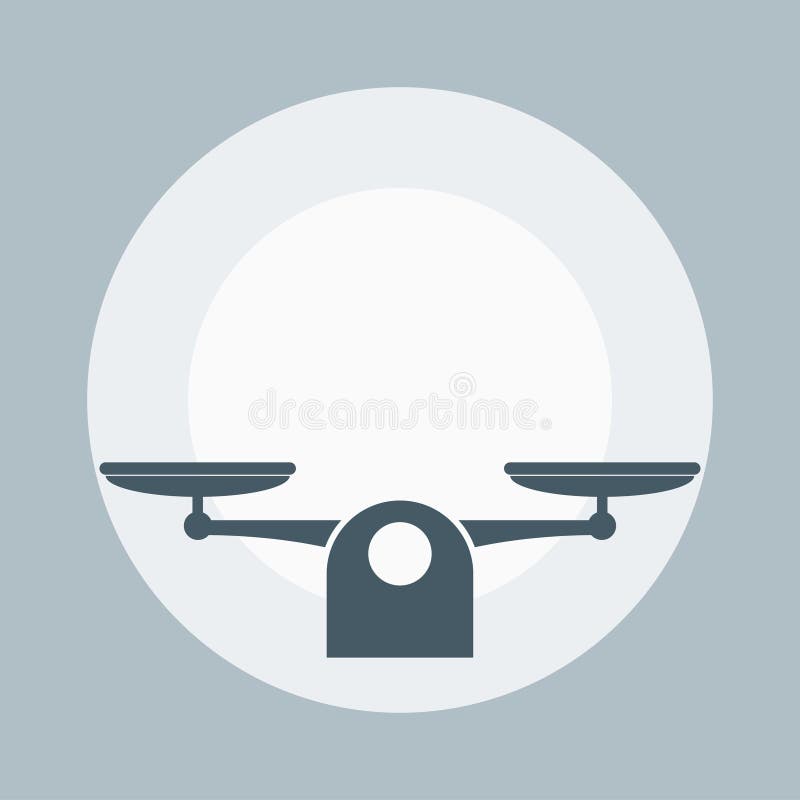 Empty Scale Equal in Flat Design Grey Stock Vector - Illustration of ...