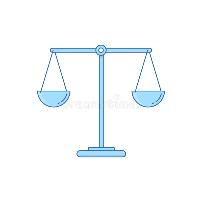 Empty Scales in Balance. Vector Illustration Stock Illustration ...