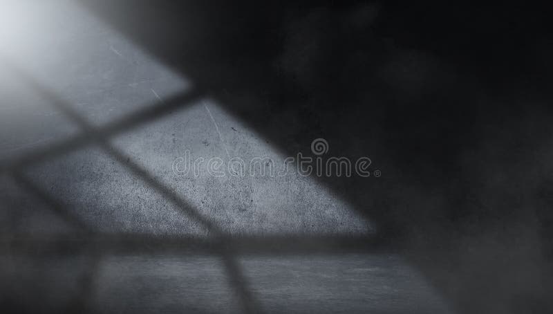 Empty Scene Background. Incident Light from a Window on an Empty Brick ...