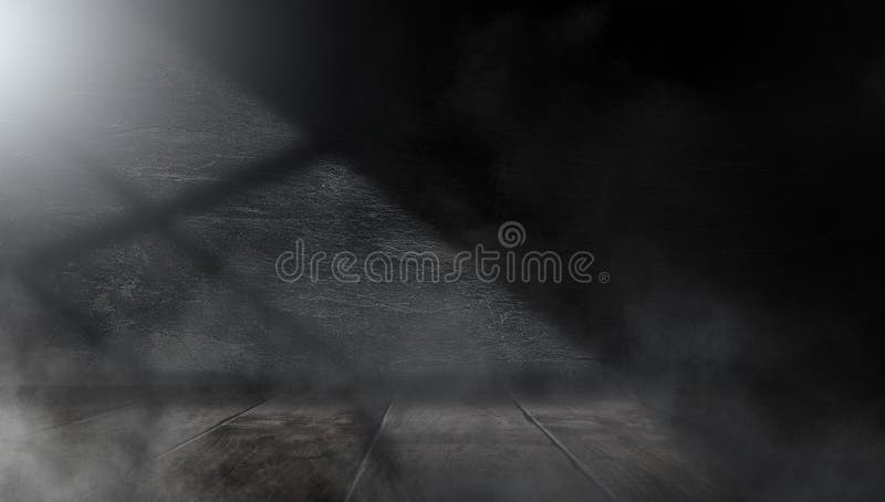 Empty Scene Background. Incident Light from a Window on an Empty Brick ...