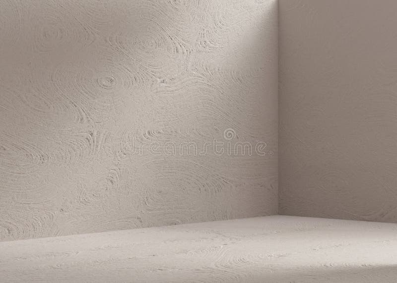 Minimalist Beige Stone Podium with Copy Space, Complemented by Soft ...