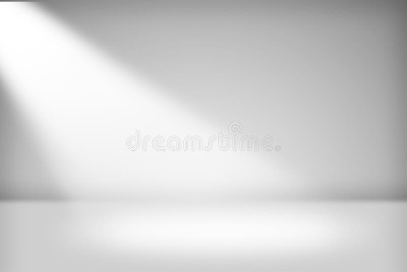 Empty Scene Light Background with Spotlights Stock Illustration ...