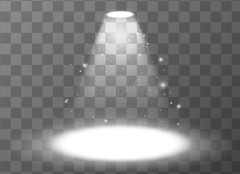 Empty Scene with Spotlight on Transparent Background Stock Illustration ...