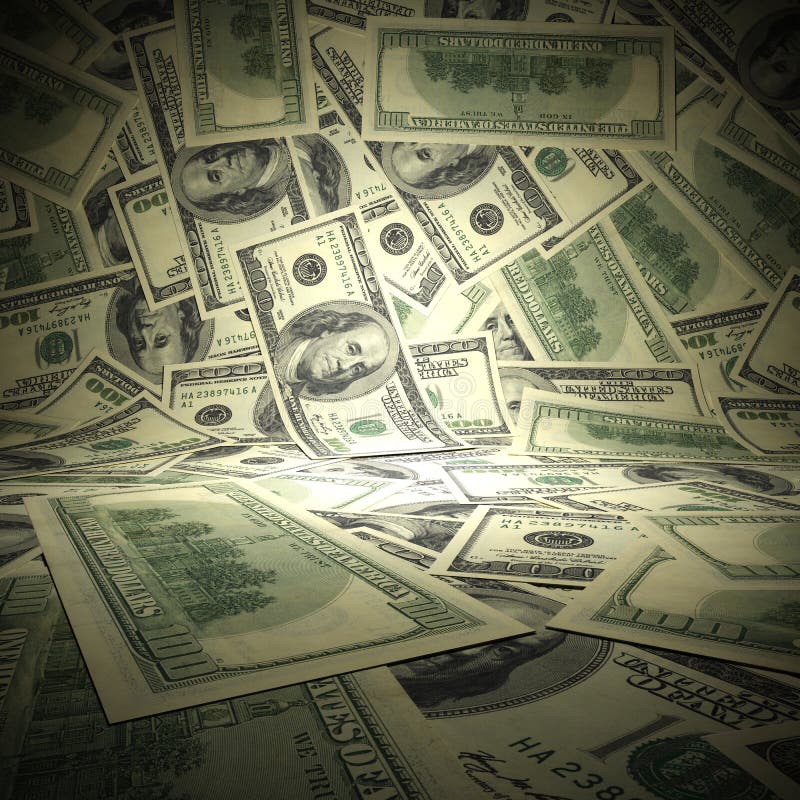 Empty Scene Surface from American Dollars. Stock Illustration ...