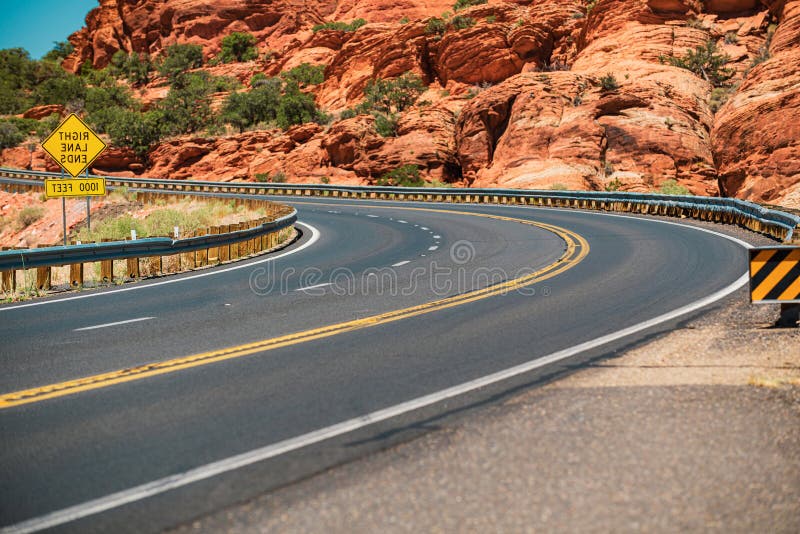 Empty Scenic Highway in Arizona, USA. Asphalt Texture, Way Background ...