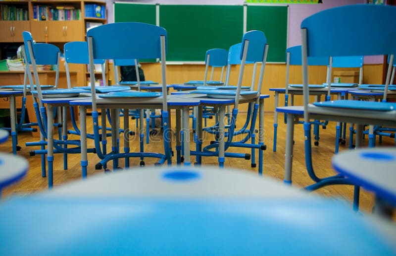 Empty School Class, Back To School. Stock Photo - Image of knowledge ...