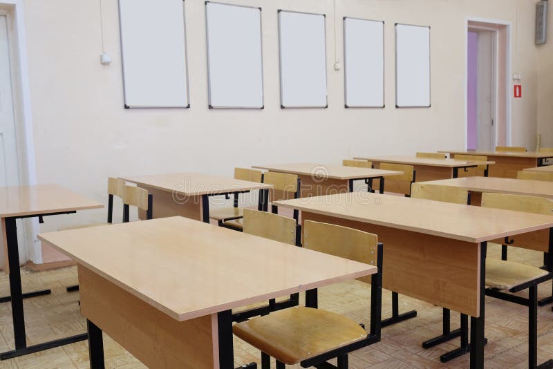 Empty school class stock image. Image of pedagogics, school - 53935625