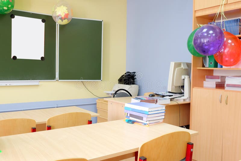Empty school class stock image. Image of school, empty - 76669733