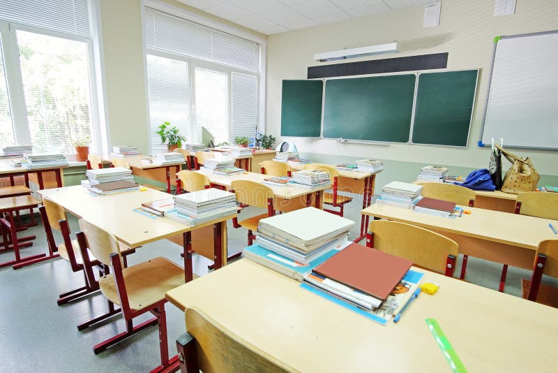 Empty school class stock image. Image of learn, children - 76858521