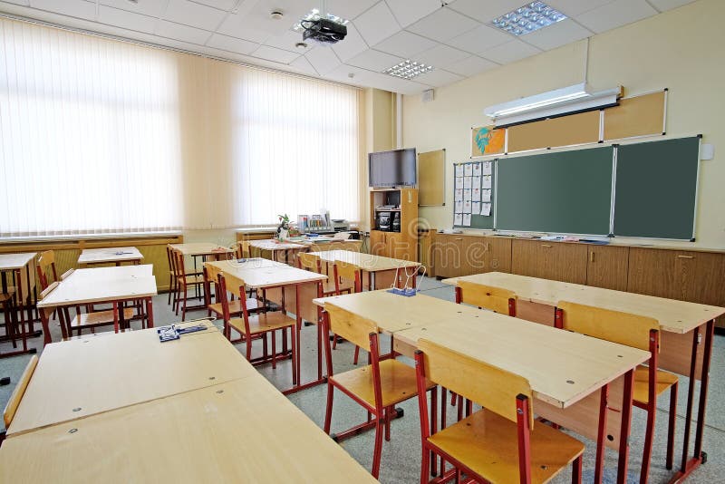 Empty school class stock image. Image of pedagogical - 77265083
