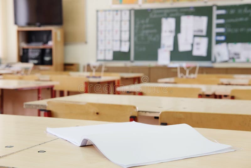 Empty school class stock photo. Image of teaching, high - 77265100