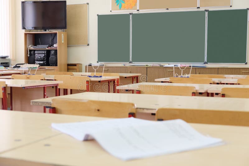 Empty school class stock photo. Image of form, break - 77265122