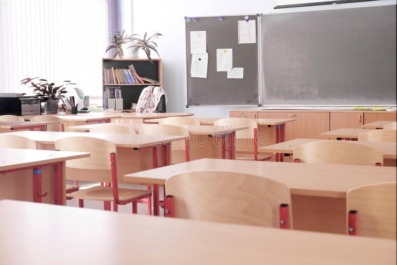Empty school class stock photo. Image of desk, study - 77265142