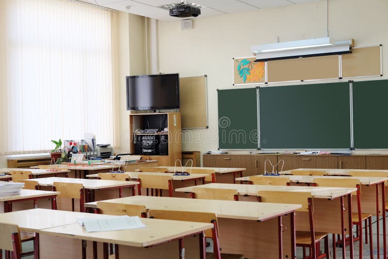 Empty school class stock photo. Image of lesson, form - 77265196