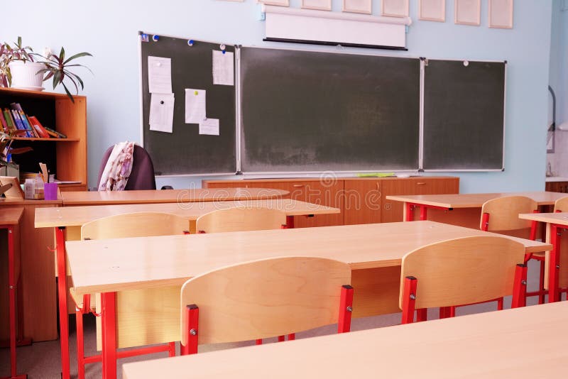 Empty school class stock photo. Image of student, clean - 77342636