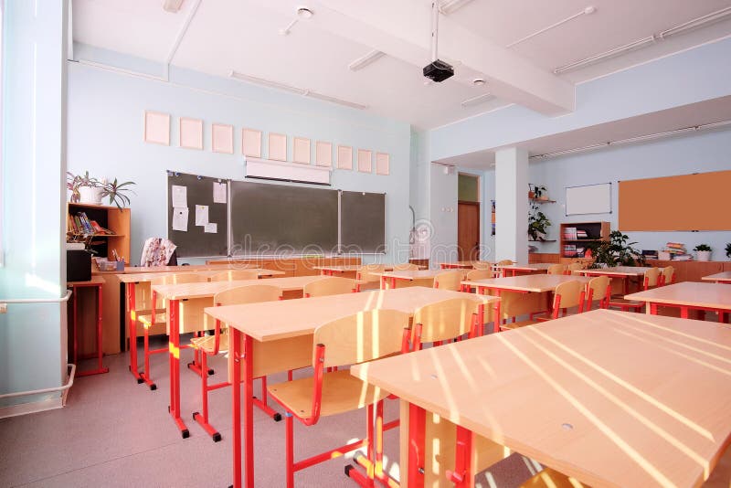 Empty school class stock photo. Image of obligatory, elementary - 77342770