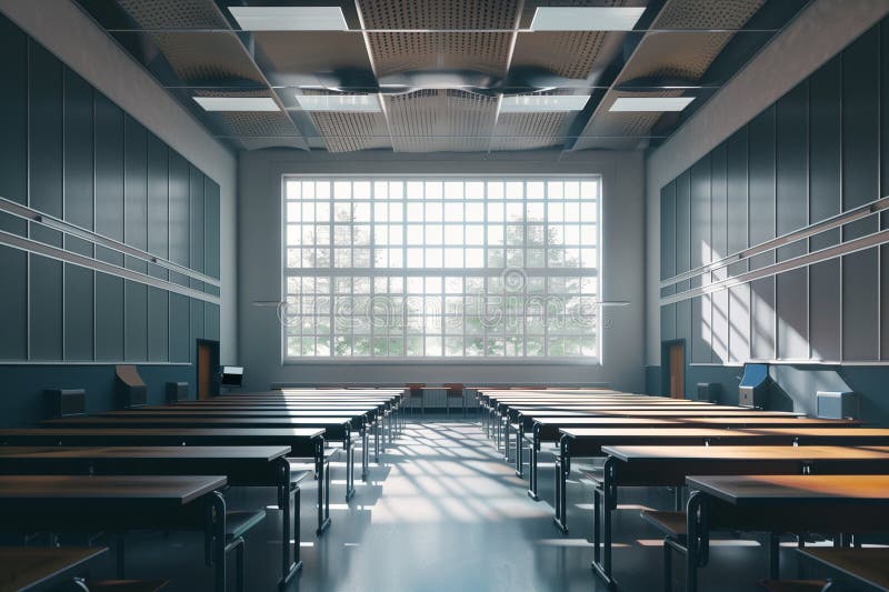 Empty School Classroom. by Generative Ai Stock Illustration ...