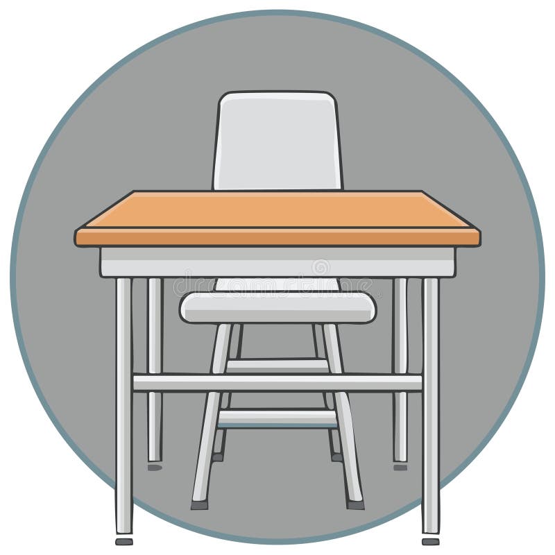 School Desk Cartoon Stock Illustrations – 22,300 School Desk Cartoon ...