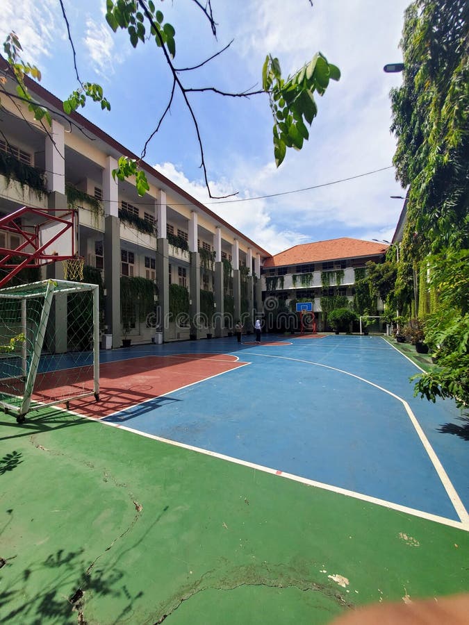 An Empty School Field in Surabaya Editorial Photography - Image of ...