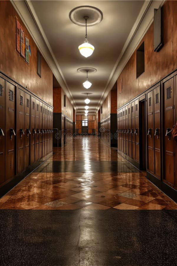 Empty School Hallway Stock Illustrations – 890 Empty School Hallway ...
