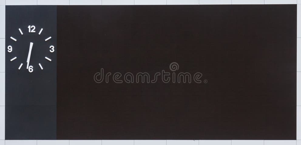 Empty Scoreboard Displaying Stock Image - Image of digital, minute ...