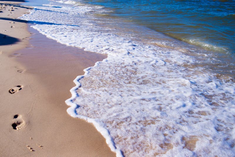 Empty Sea, Ocean Beach with Waves. Travel Stock Image - Image of ...