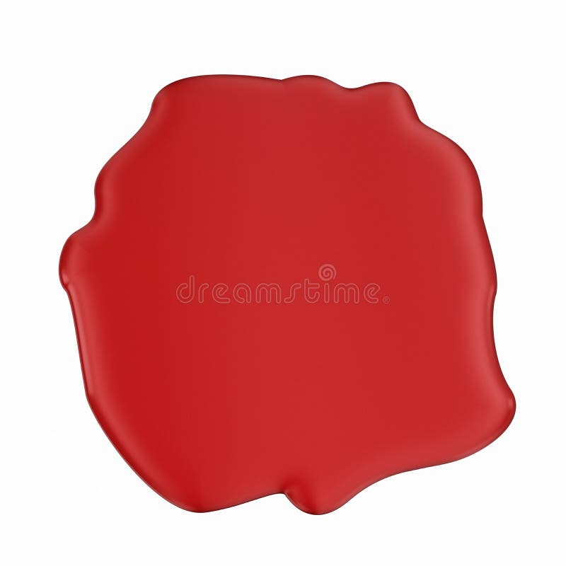 Empty Wax Seal Isolated on White Stock Illustration - Illustration of ...