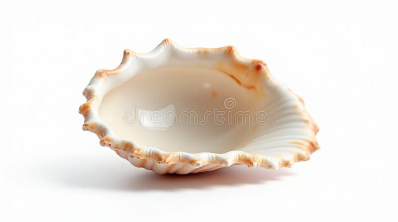 Empty Seashell Isolated on White Background for Decorative Purposes ...