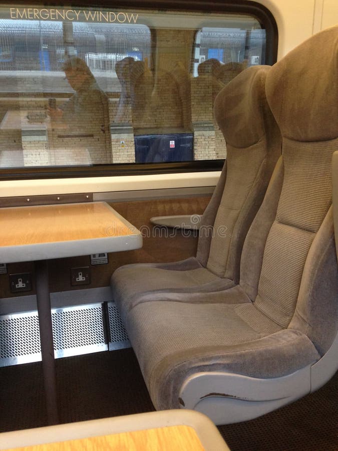 Empty Seat on British Railway Train Editorial Stock Image - Image of ...