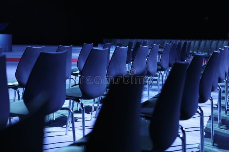 Empty Seat in Conference Hall Stock Image - Image of audience, empty ...