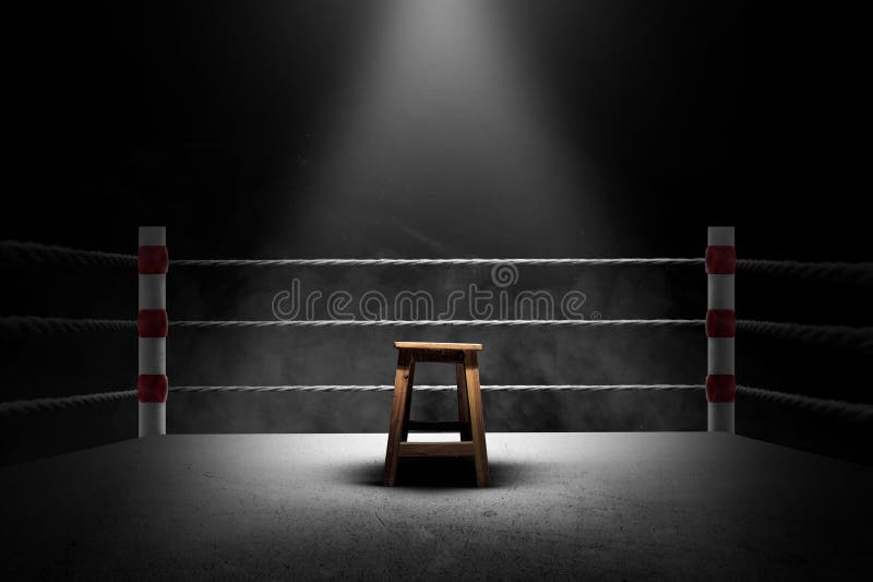 An Empty Seat in the Middle of a Boxing Ring Stock Photo - Image of ...