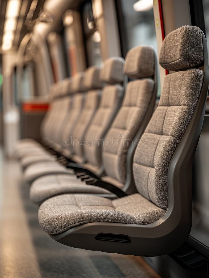 Empty Seating Arrangement Modern City Bus Stock Photos - Free & Royalty ...