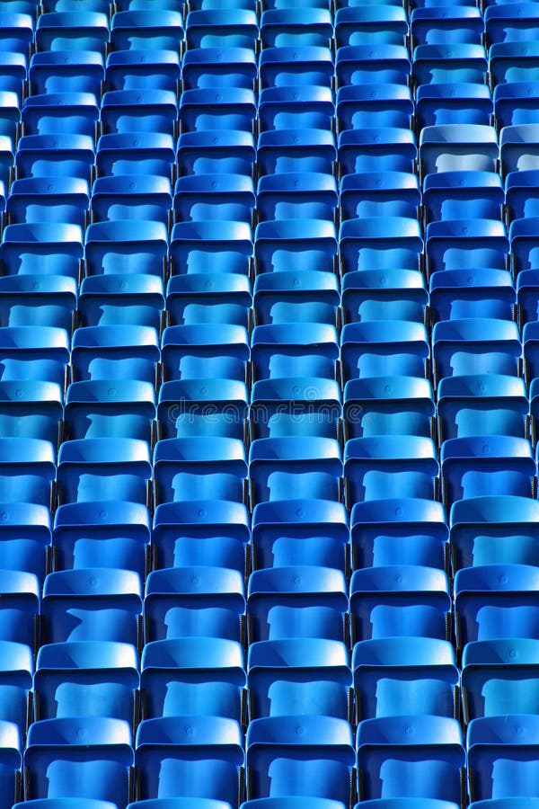 Empty Seats stock image. Image of park, bleacher, blue - 3201301