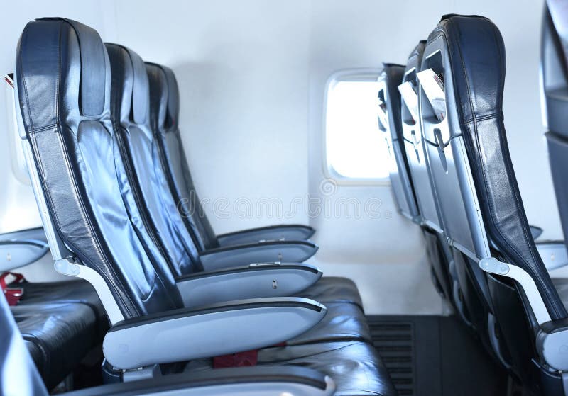 Empty Seats of an Airplane. Stock Photo - Image of seats, people: 68628480