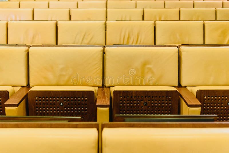 Empty Seats in an Auditorium for Congresses Stock Image - Image of ...