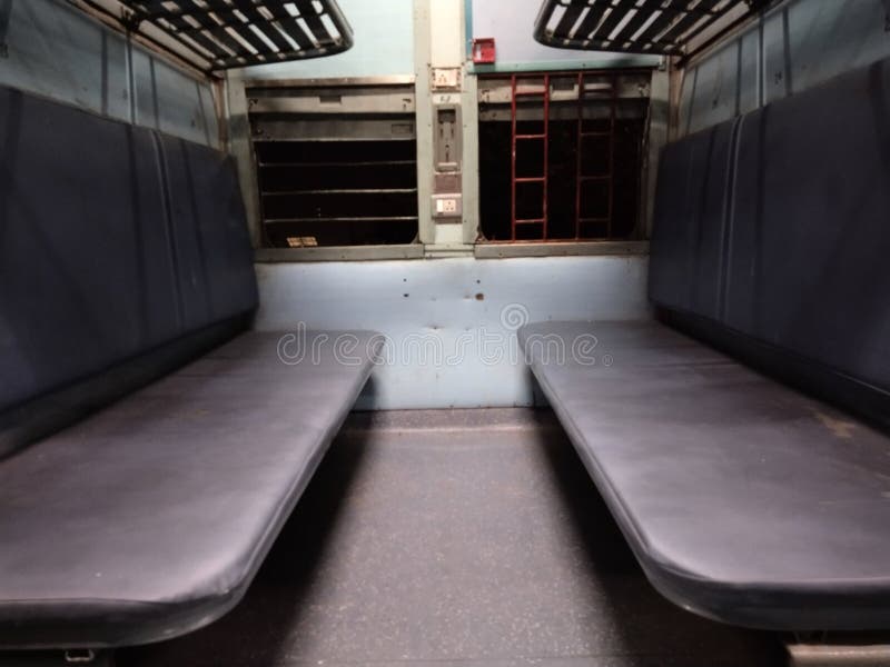 Empty Seats of a General Coach in Indian Railways Stock Photo - Image ...