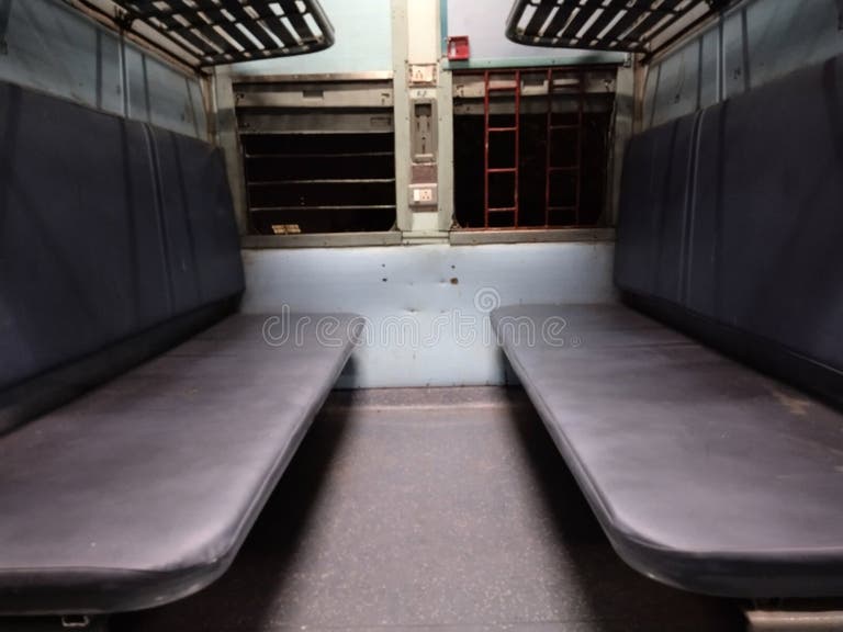 Empty Seats of a General Coach in Indian Railways Stock Photo - Image ...