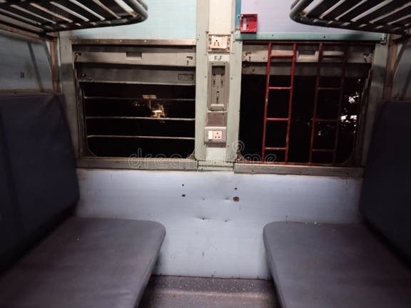 Empty Seats of a General Coach in Indian Railways Stock Image - Image ...