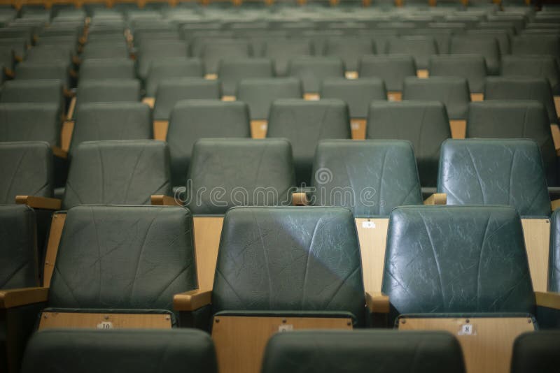 Empty Seats in Hall. Rows of Seats Stock Photo - Image of seats ...