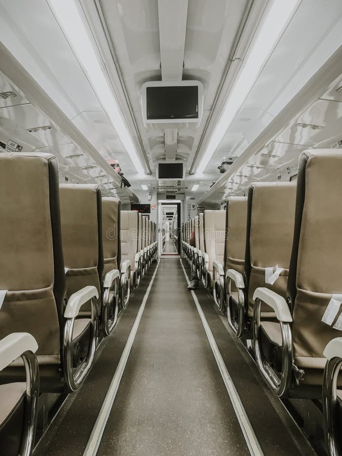 Empty Seats Inside the Train Stock Photo - Image of aviation, passenger ...