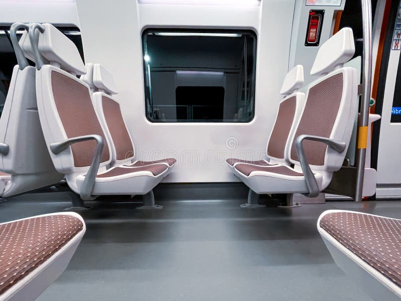 Empty Seats in a Modern Train Stock Photo - Image of trip, empty: 260022592