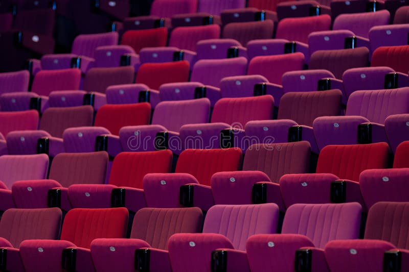 Empty Seats in a Stage Theater Stock Photo - Image of event, dark ...