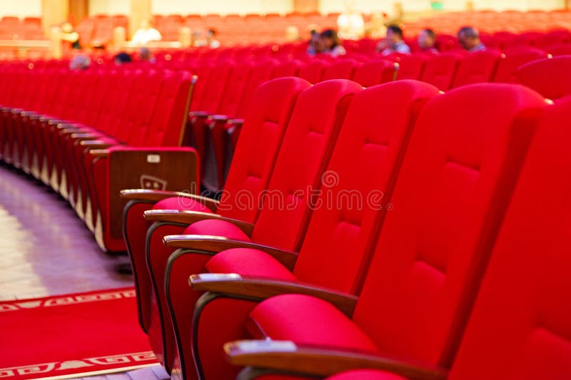 Empty Seats in a Stage Theater Stock Photo - Image of business, theater ...